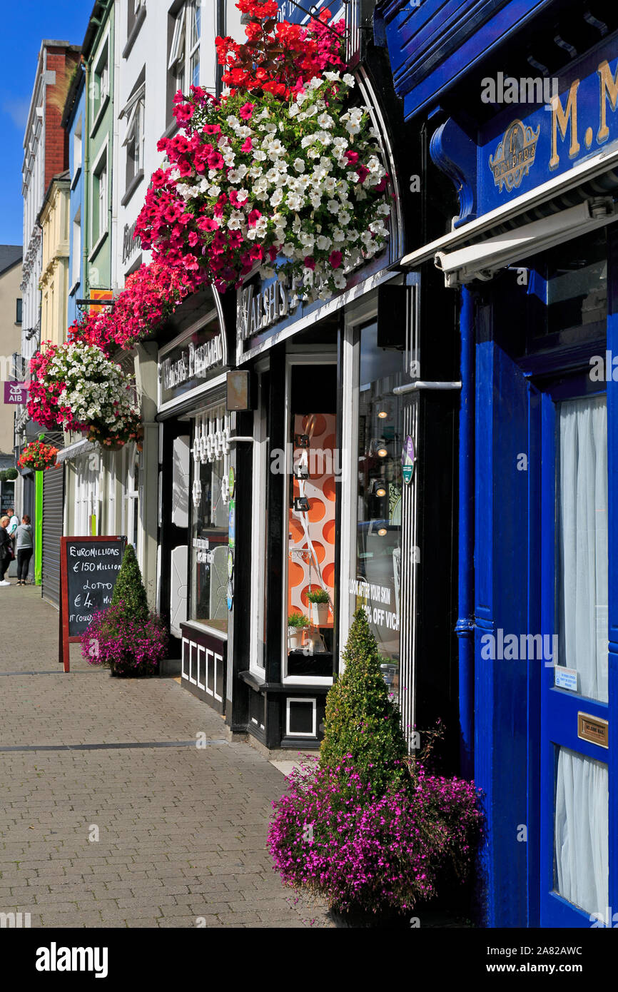 Stores on Patrick Street, Fermoy Town, County Cork, Ireland Stock Photo ...