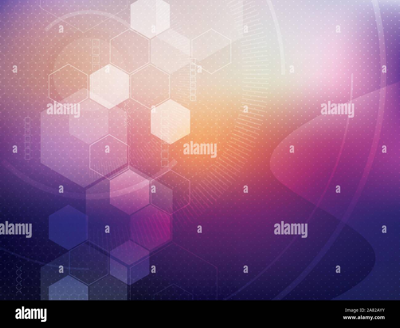 Violet technology and science background, abstract creative design with ...