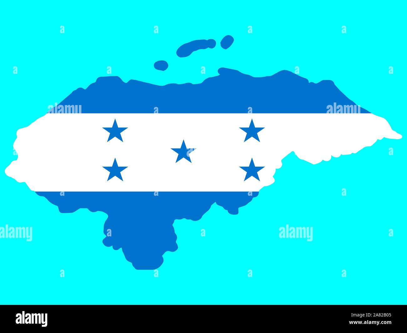 Honduras map flag Vector illustration eps 10 Stock Vector Image & Art ...