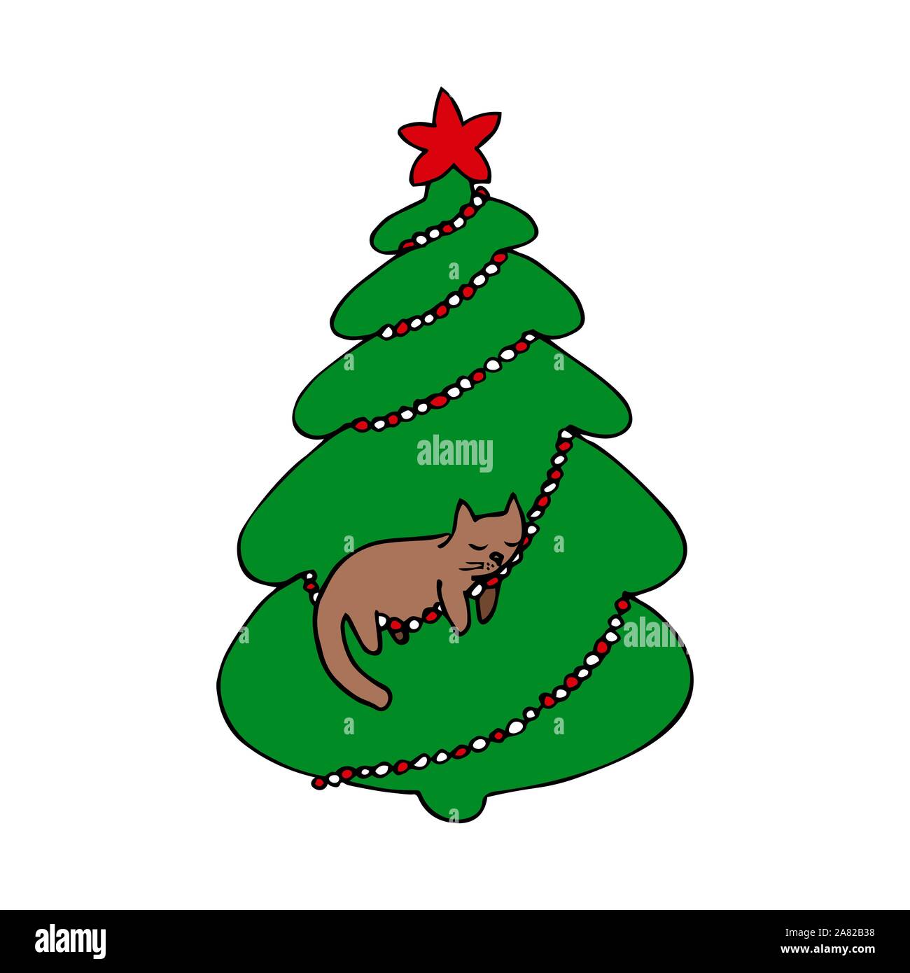 Tree white frost Stock Vector Images - Alamy