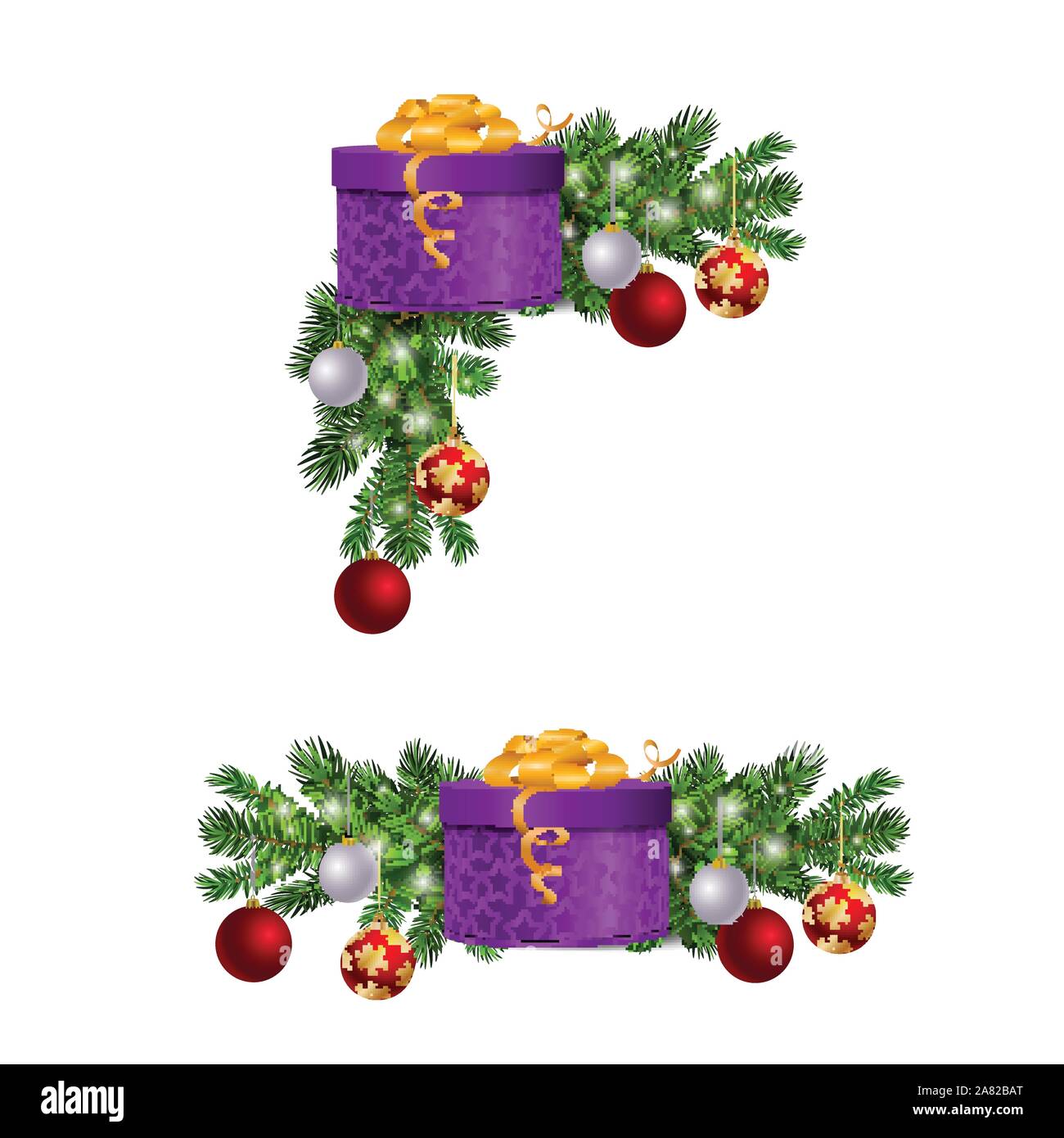 Tree decorations Stock Vector Images - Alamy
