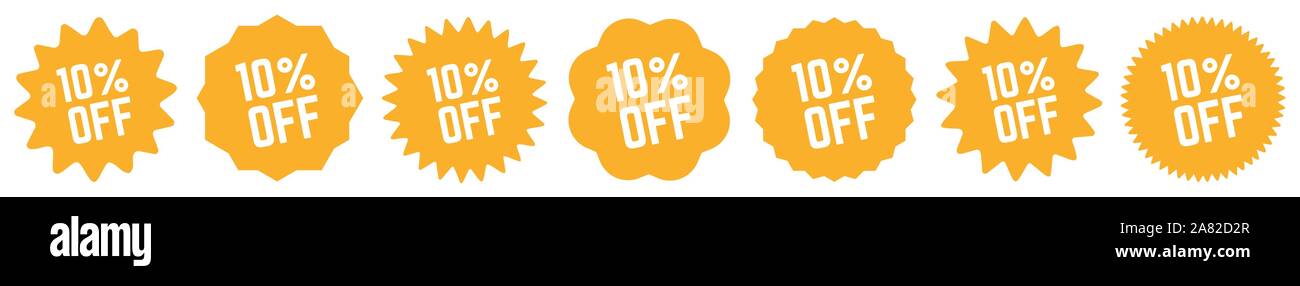 10 percent off Stock Vector Images - Alamy