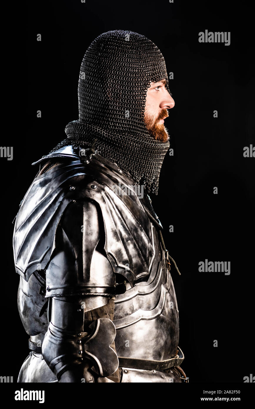 Medieval warrior side view hi-res stock photography and images - Alamy