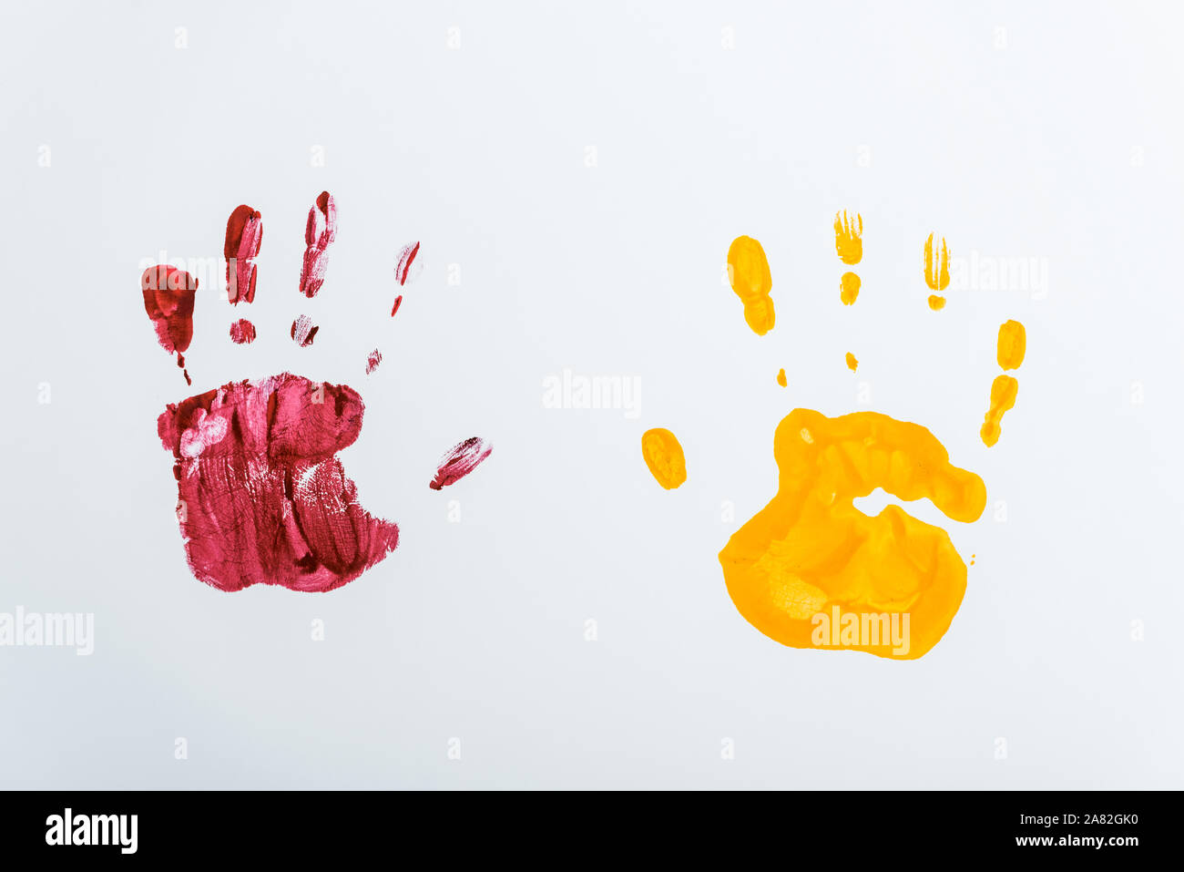 Yellow Hand Prints High Resolution Stock Photography and Images - Alamy