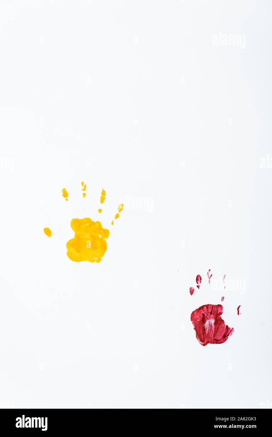 Yellow Hand Prints High Resolution Stock Photography and Images - Alamy