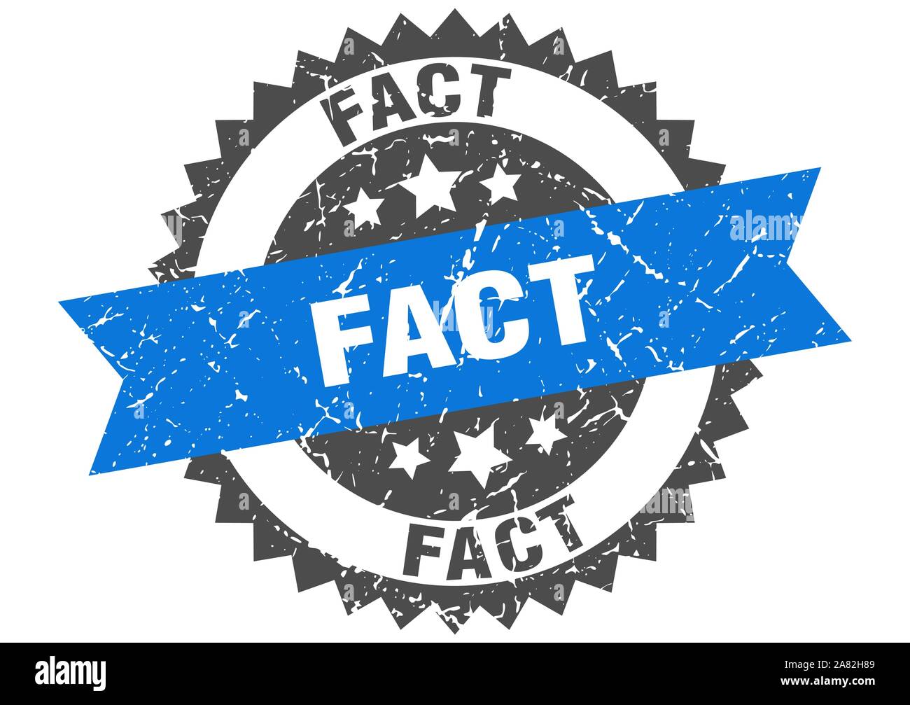 fact grunge stamp with blue band. fact Stock Vector Image & Art - Alamy