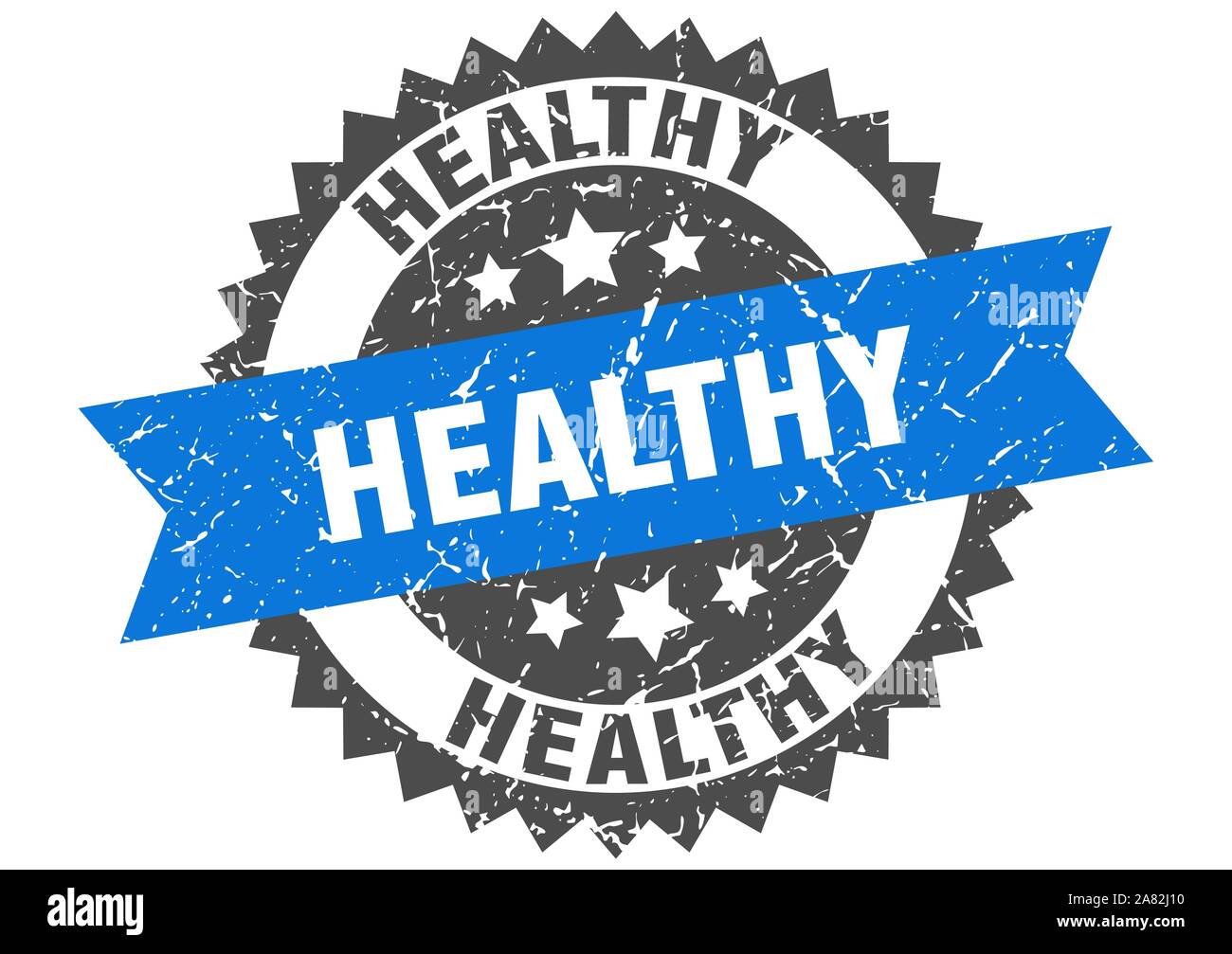 healthy grunge stamp with blue band. healthy Stock Vector Image & Art ...