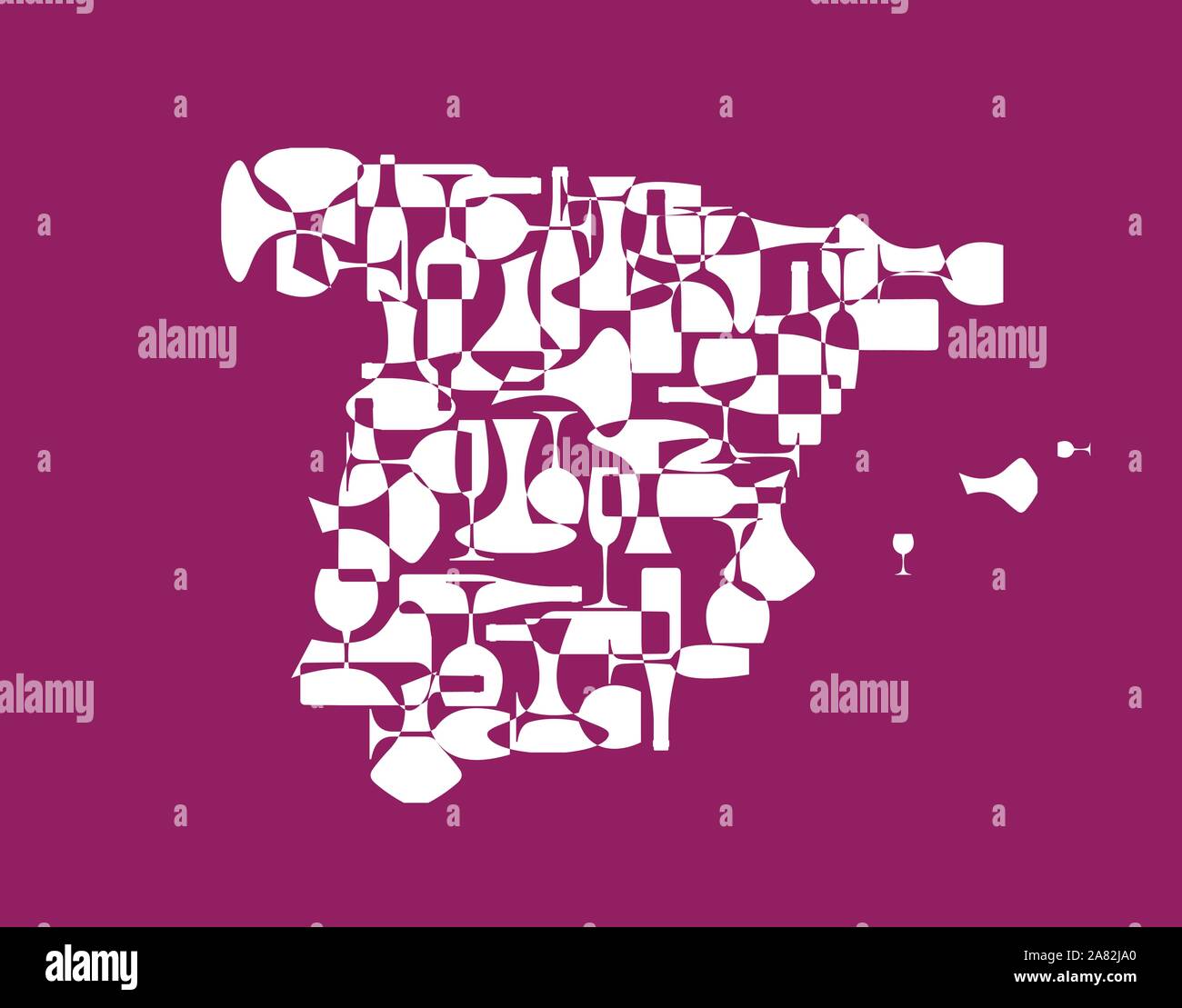 Countries winemakers - stylized maps from silhouettes of wine bottles ...