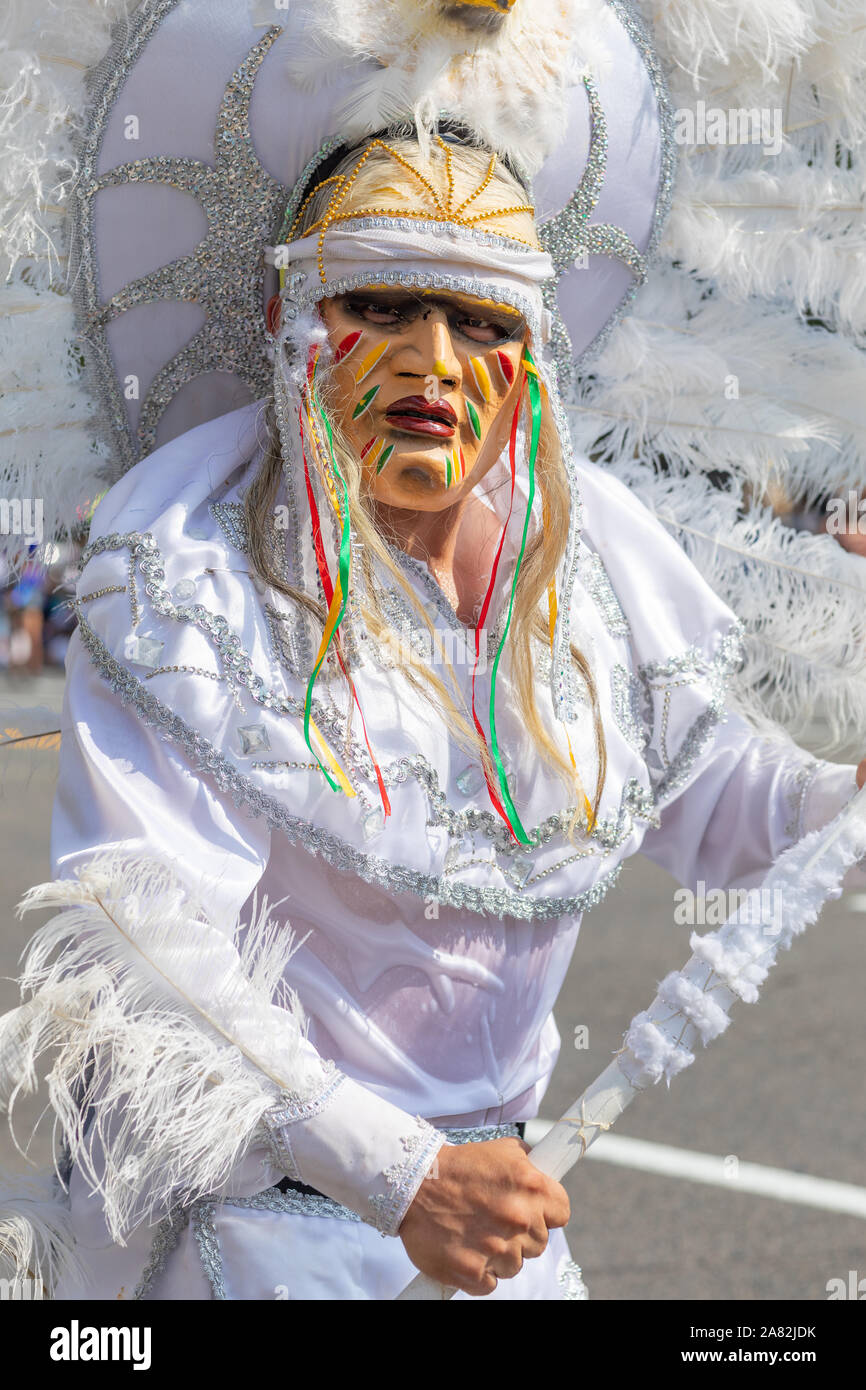 Washington DC, USA - September 21, 2019: The Fiesta DC, bolivian ...