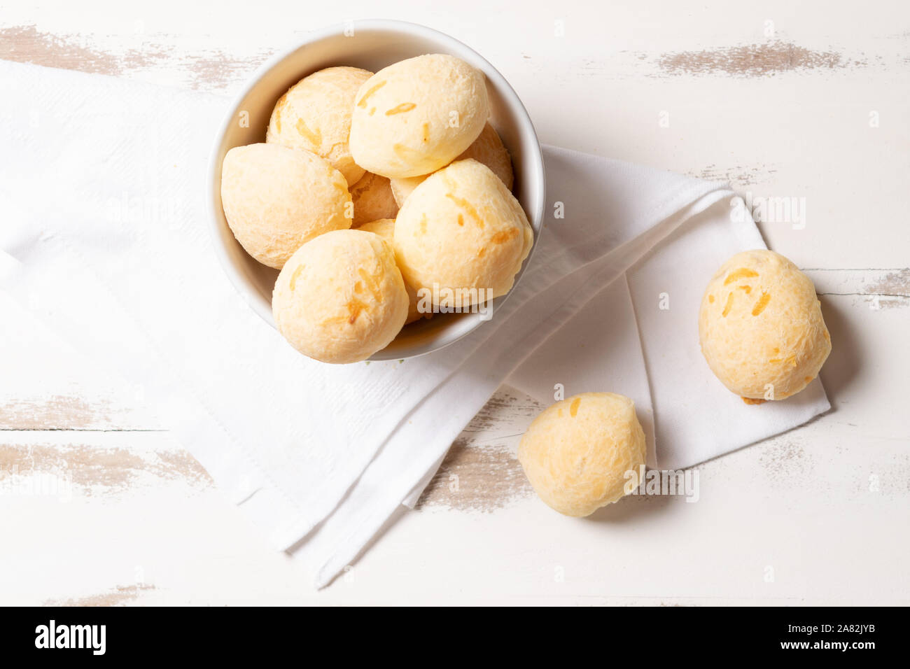 Brazilian snack cheese bread, Homemade cheese buns in arustic style ...