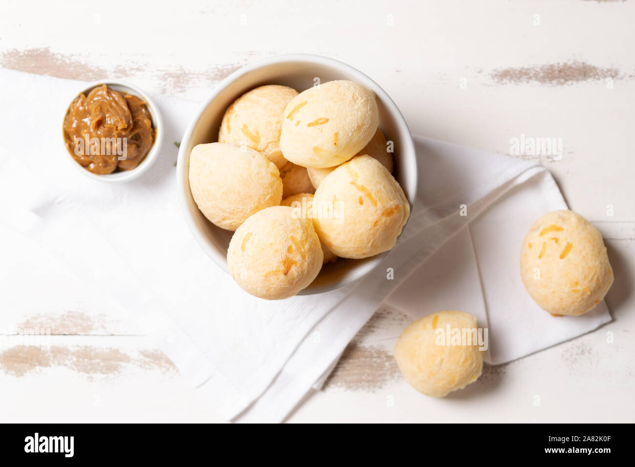 Brazilian snack cheese bread, Homemade cheese buns in arustic style ...