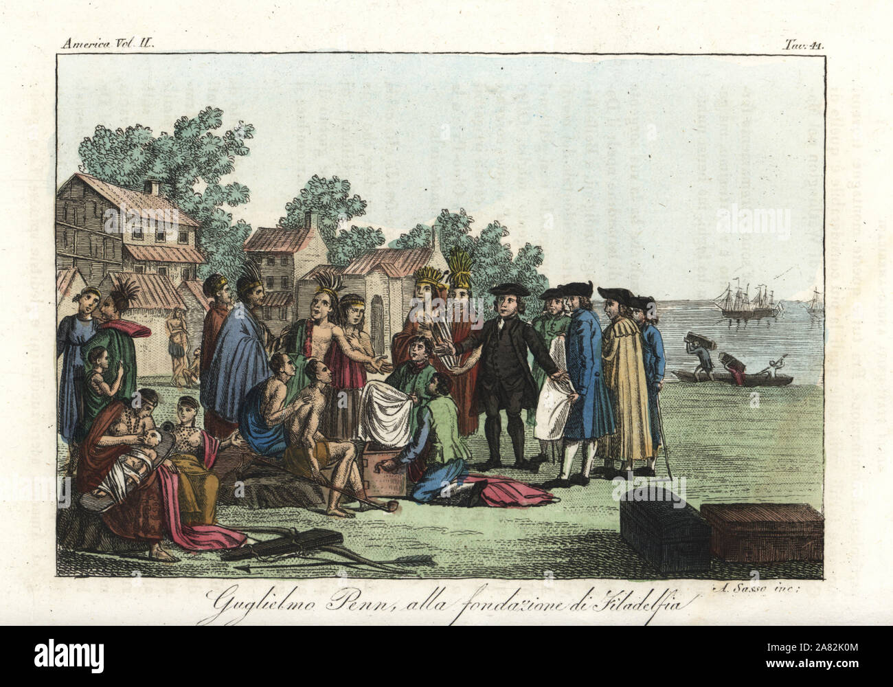 William penns treaty indians hi-res stock photography and images - Alamy