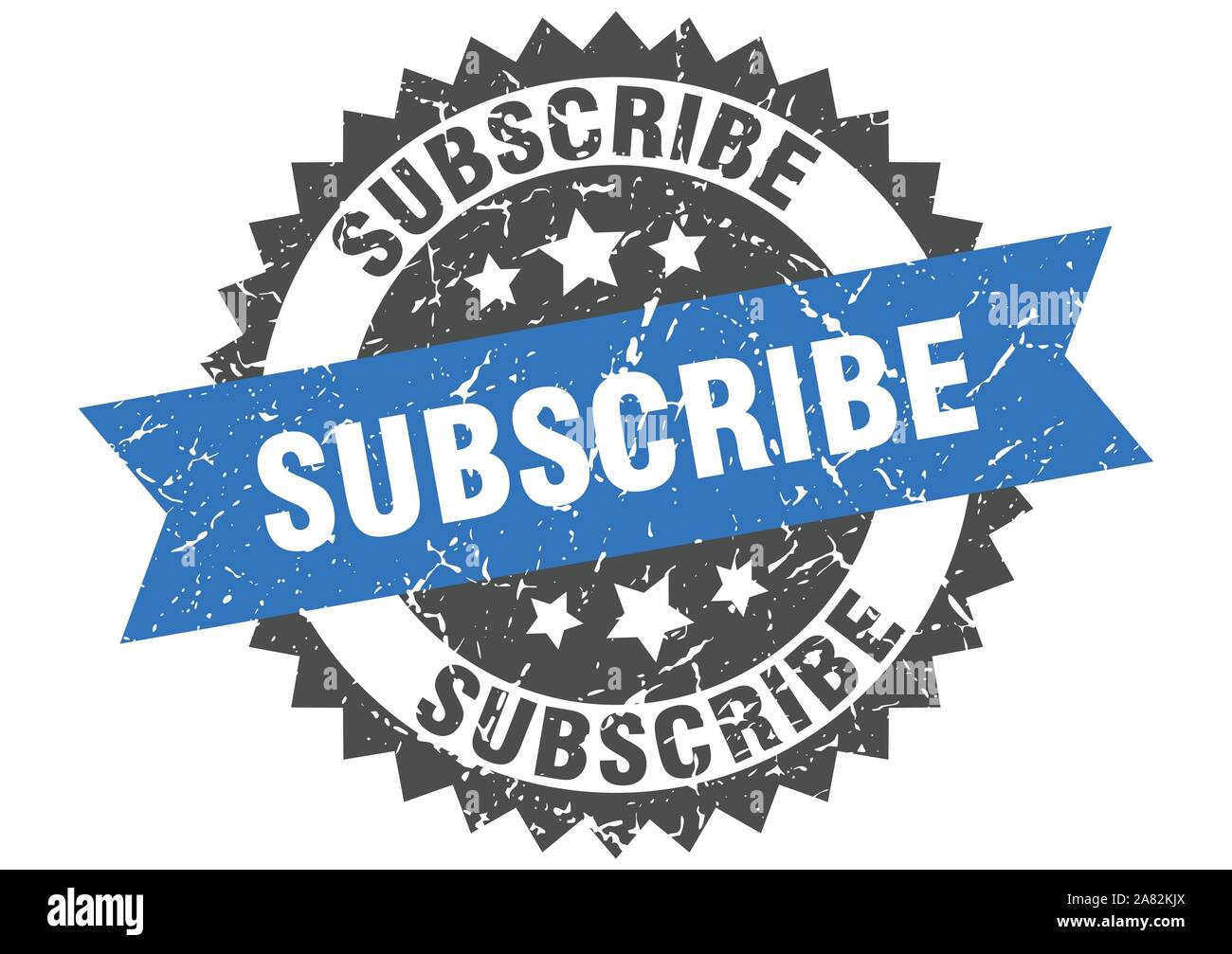 subscribe grunge stamp with blue band. subscribe Stock Vector Image ...
