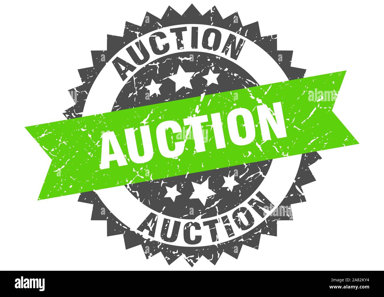 Auction sign round ribbon Stock Vector Images - Alamy