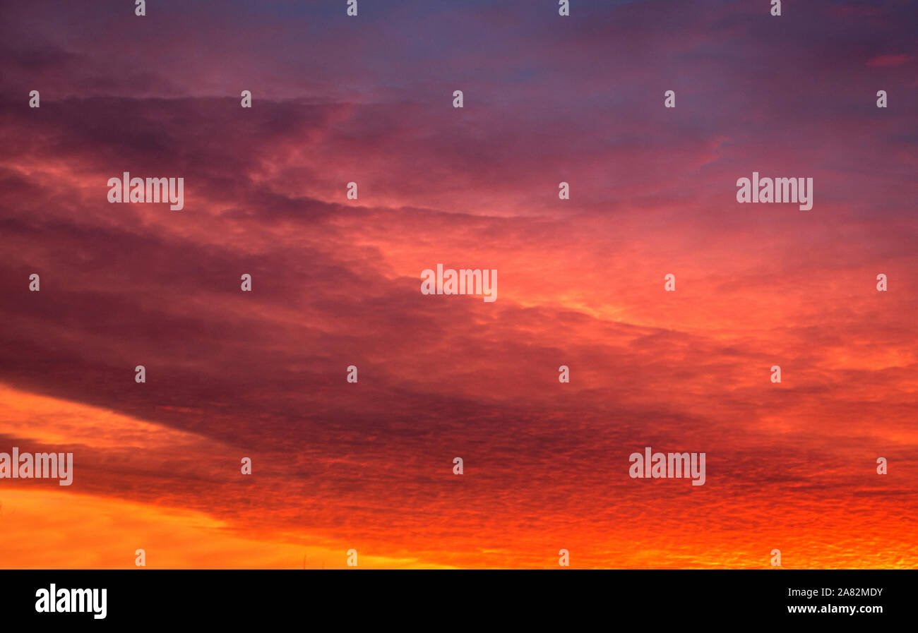 colorful morning sunrise in Michigan USA Stock Photo - Alamy