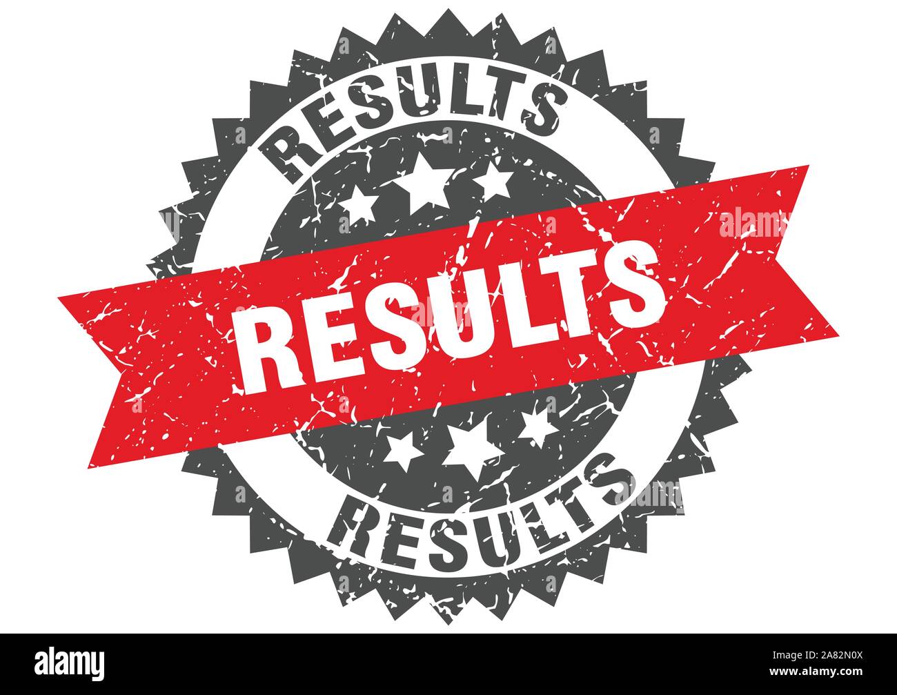 Results red grunge button Stock Vector Images - Alamy