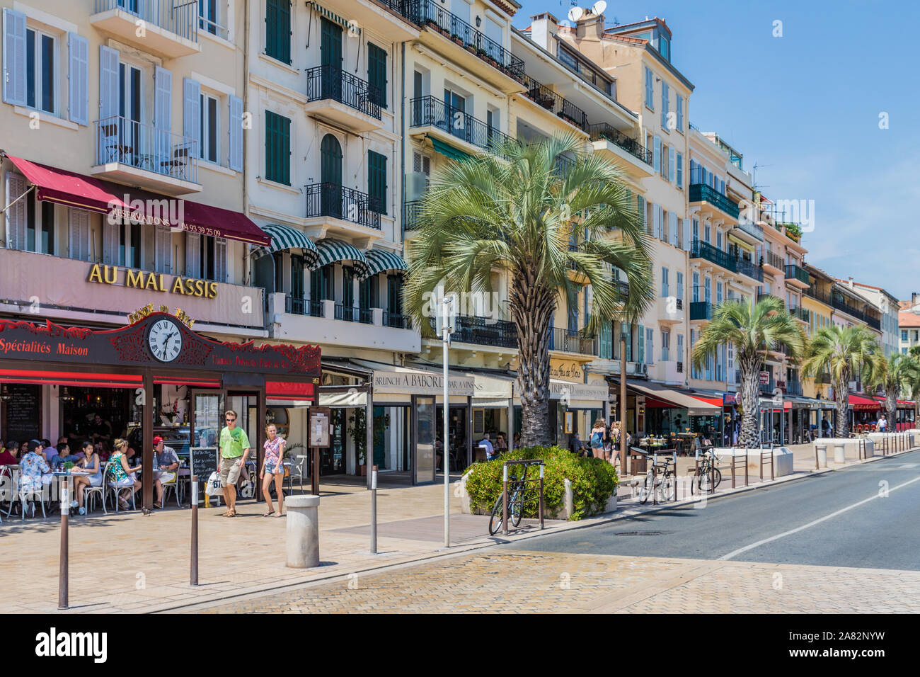 A typical view in Cannes in France Stock Photo - Alamy
