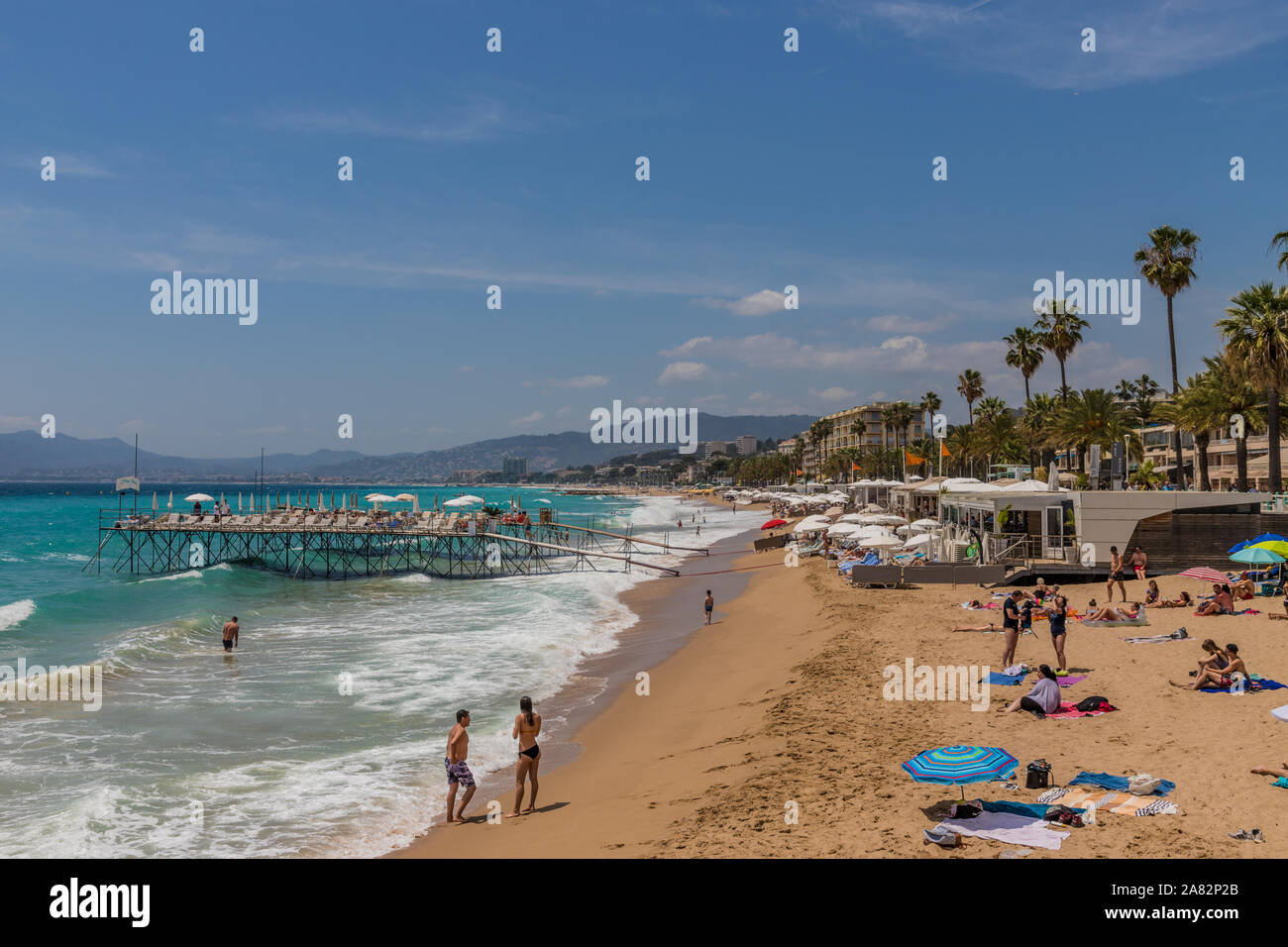 A typical view in Cannes in France Stock Photo - Alamy