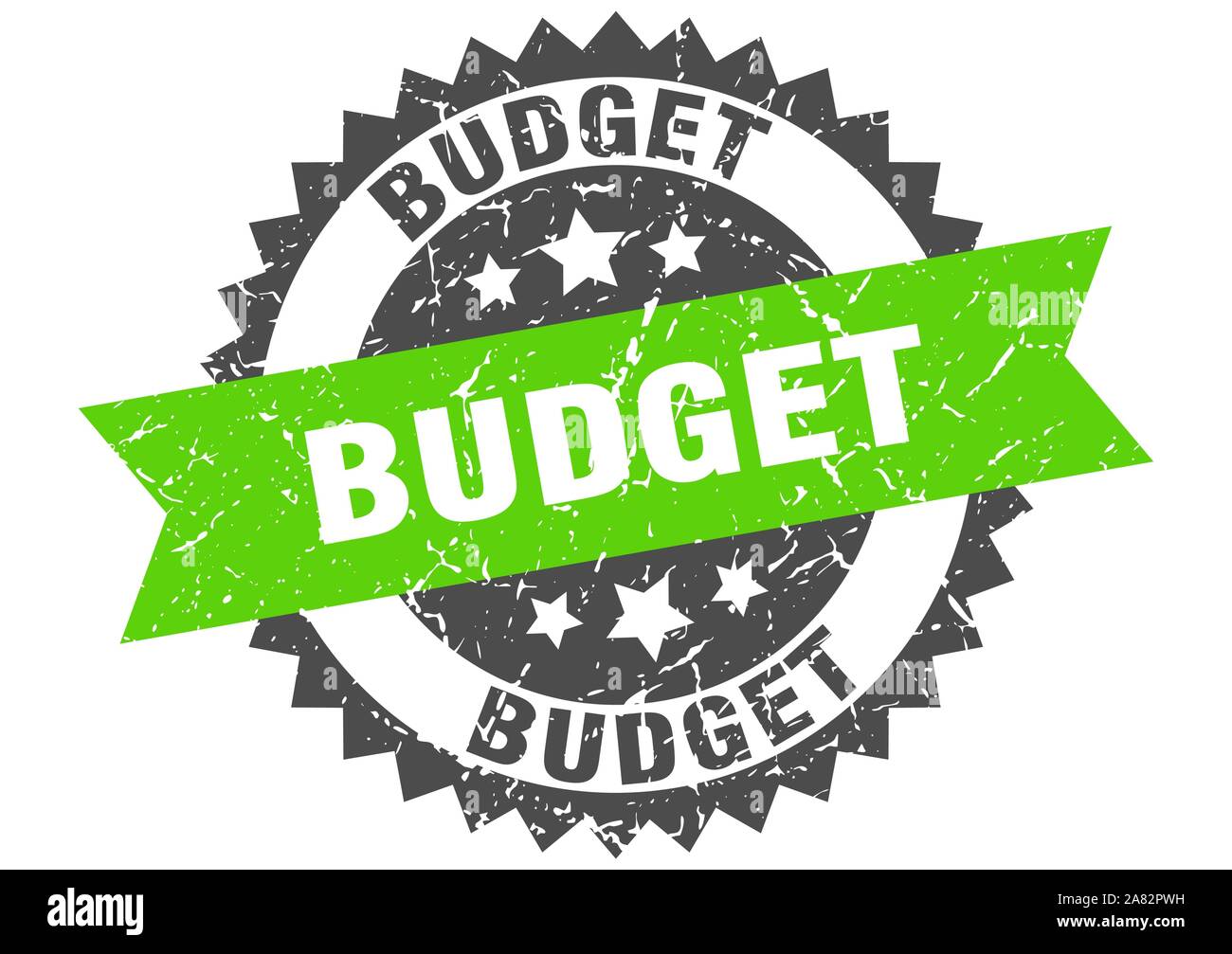 Budget grunge stamp green Stock Vector Images - Alamy