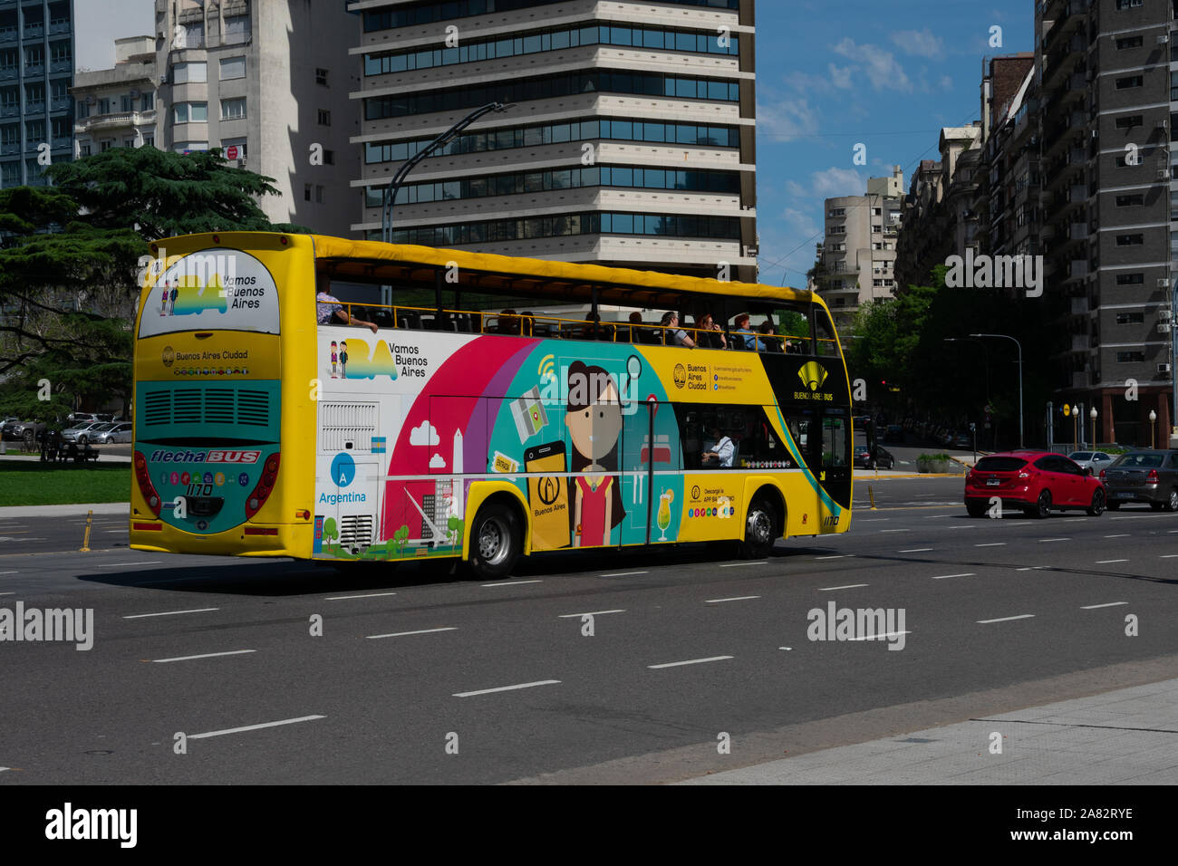 Buenos Aires, Argentina. October 26, 2019. Buenos Aires Bus, a Hop on ...
