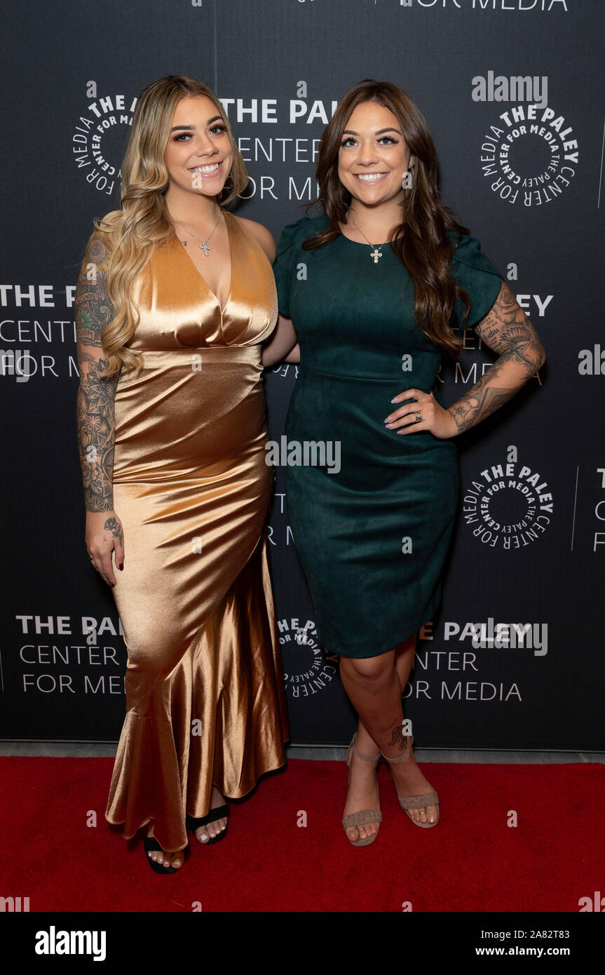 New York, NY - November 5, 2019: Gianna Baca and Natalia Baca attend ...