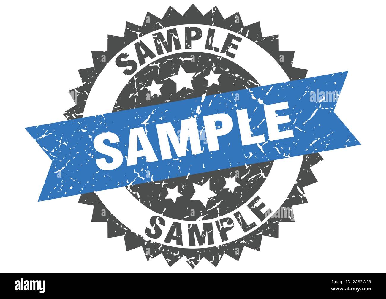 Sample blue grunge round stamp hi-res stock photography and images - Alamy
