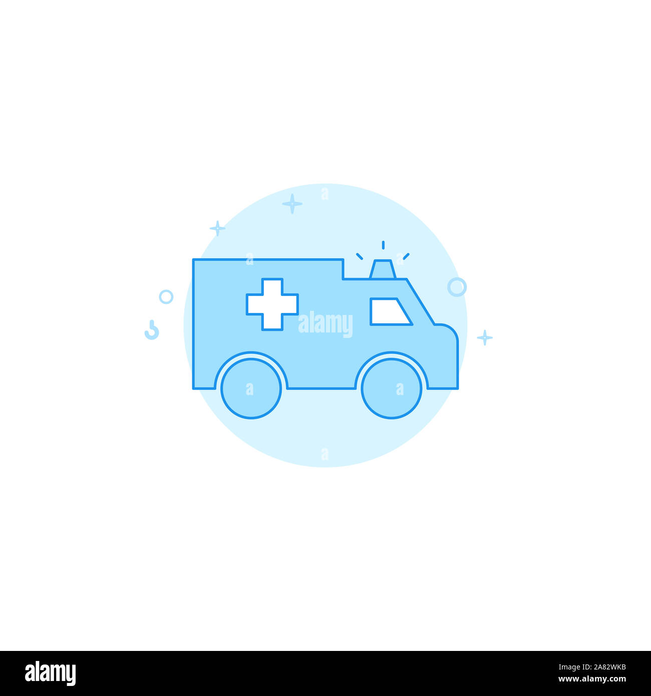 Blue light ambulance Cut Out Stock Images & Pictures - Alamy