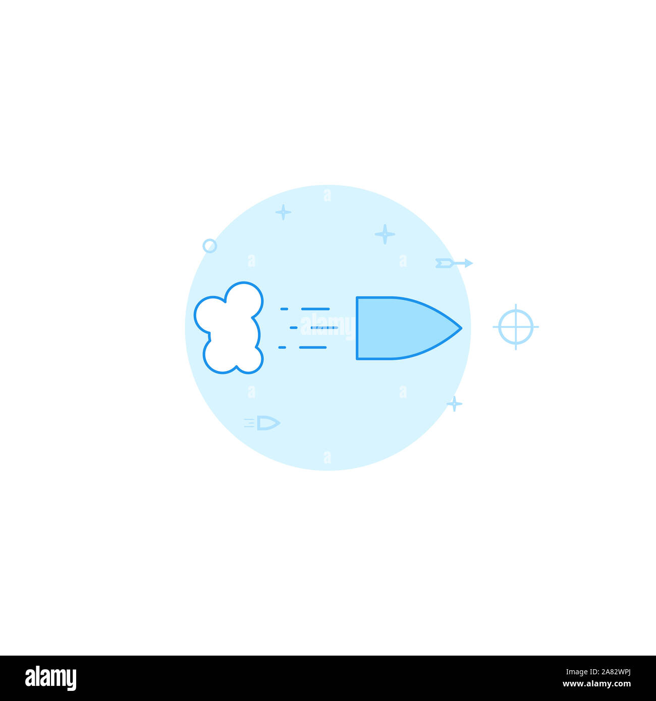 Bullet single line illustration hi-res stock photography and images - Alamy