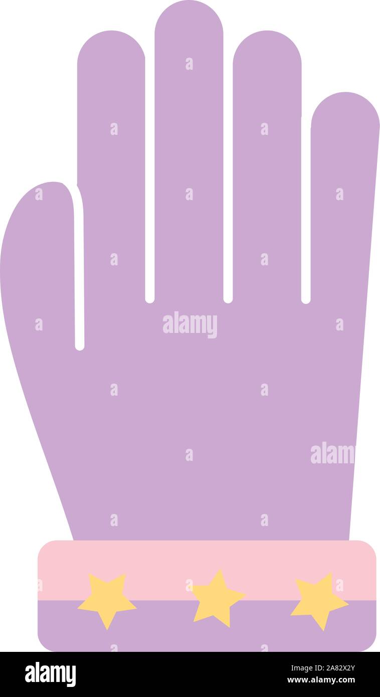 warm cloth glove mitten icon on white background vector illustration ...