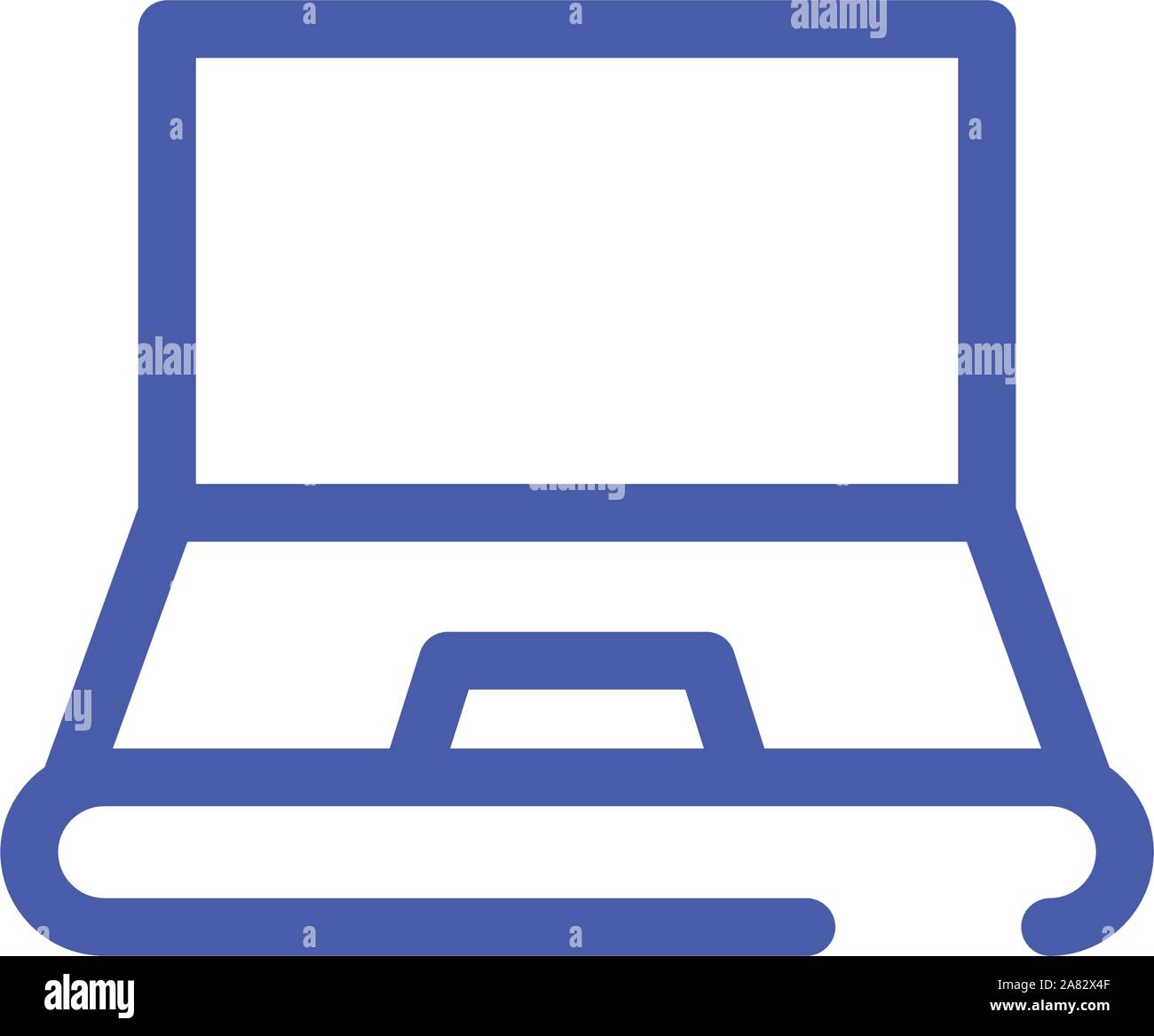 open laptop on white background vector illustration design Stock Vector ...