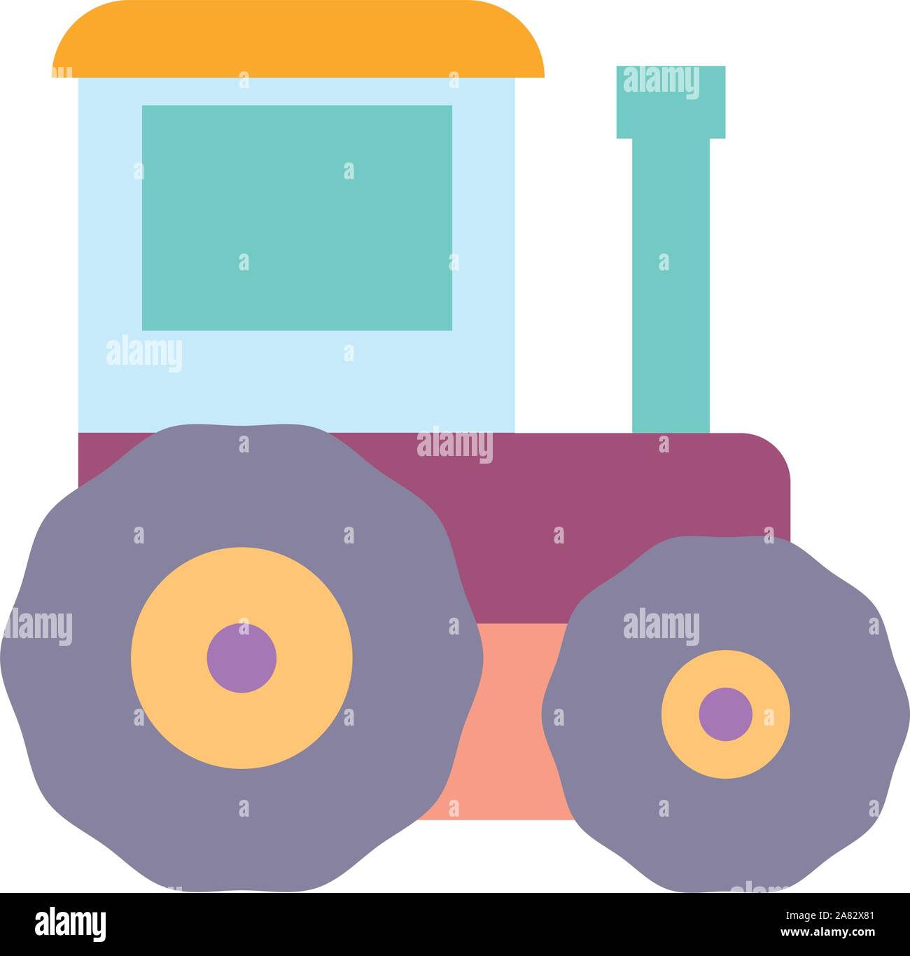 tractor agridulture farm transport design icon vector illustration ...