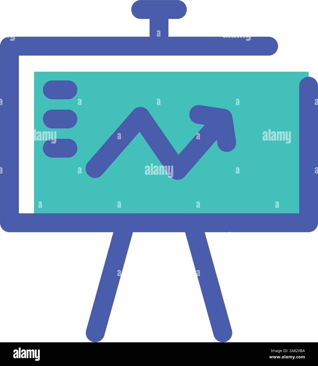 graph with arrow in white background vector illustration design Stock ...