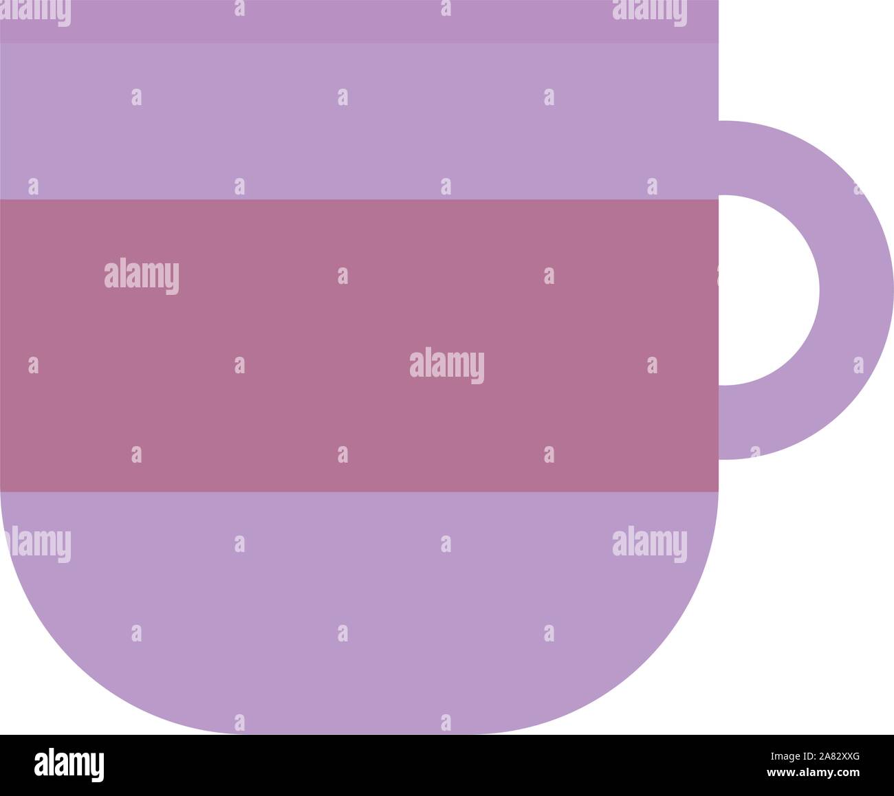 coffee cup ceramic handle icon on white background vector illustration ...