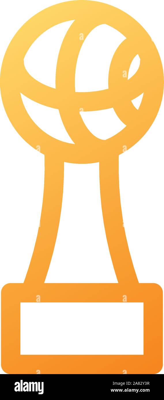 basketball trophy on white background vector illustration design Stock ...