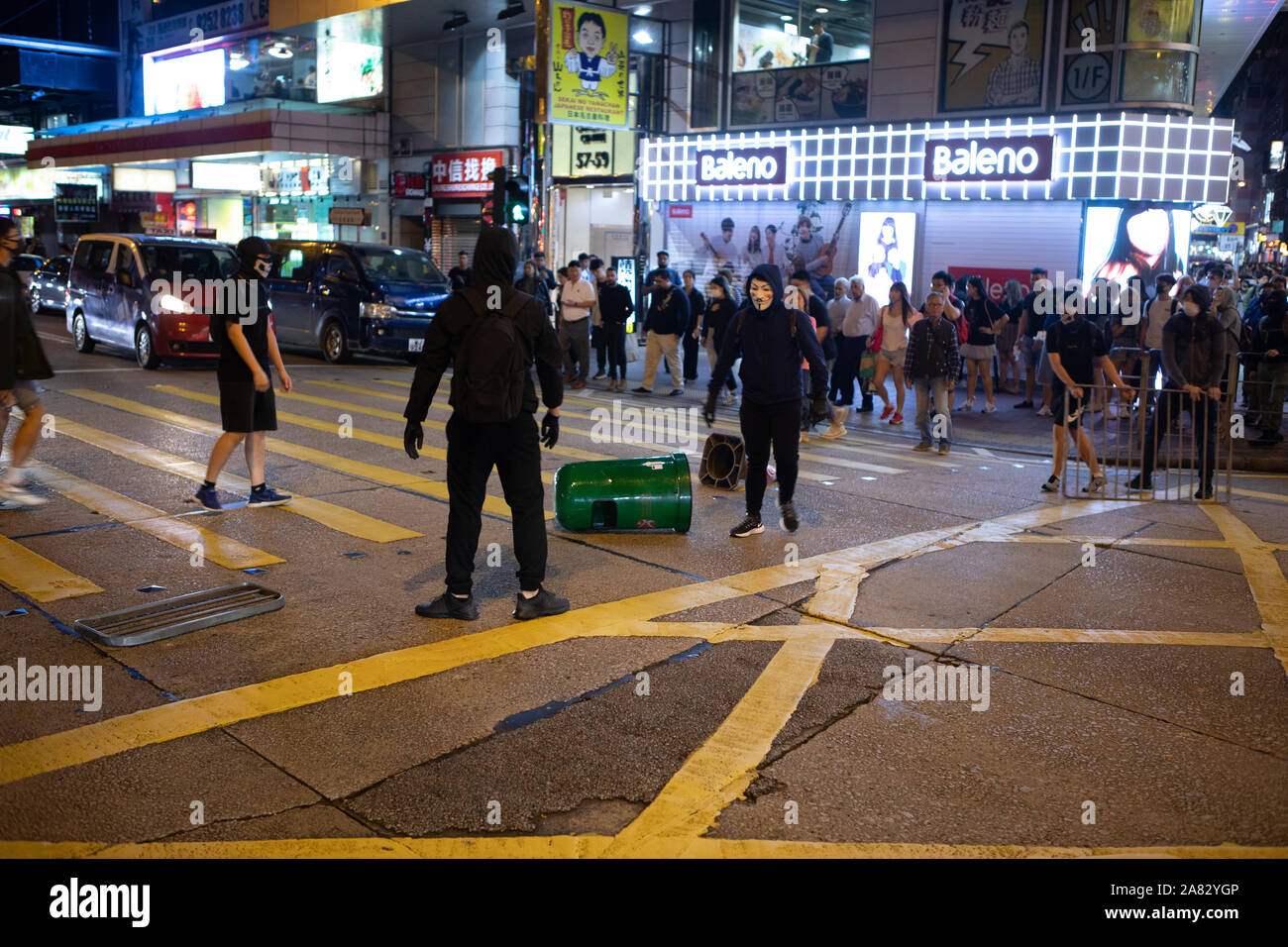 5th of November flash mob protests Stock Photo - Alamy