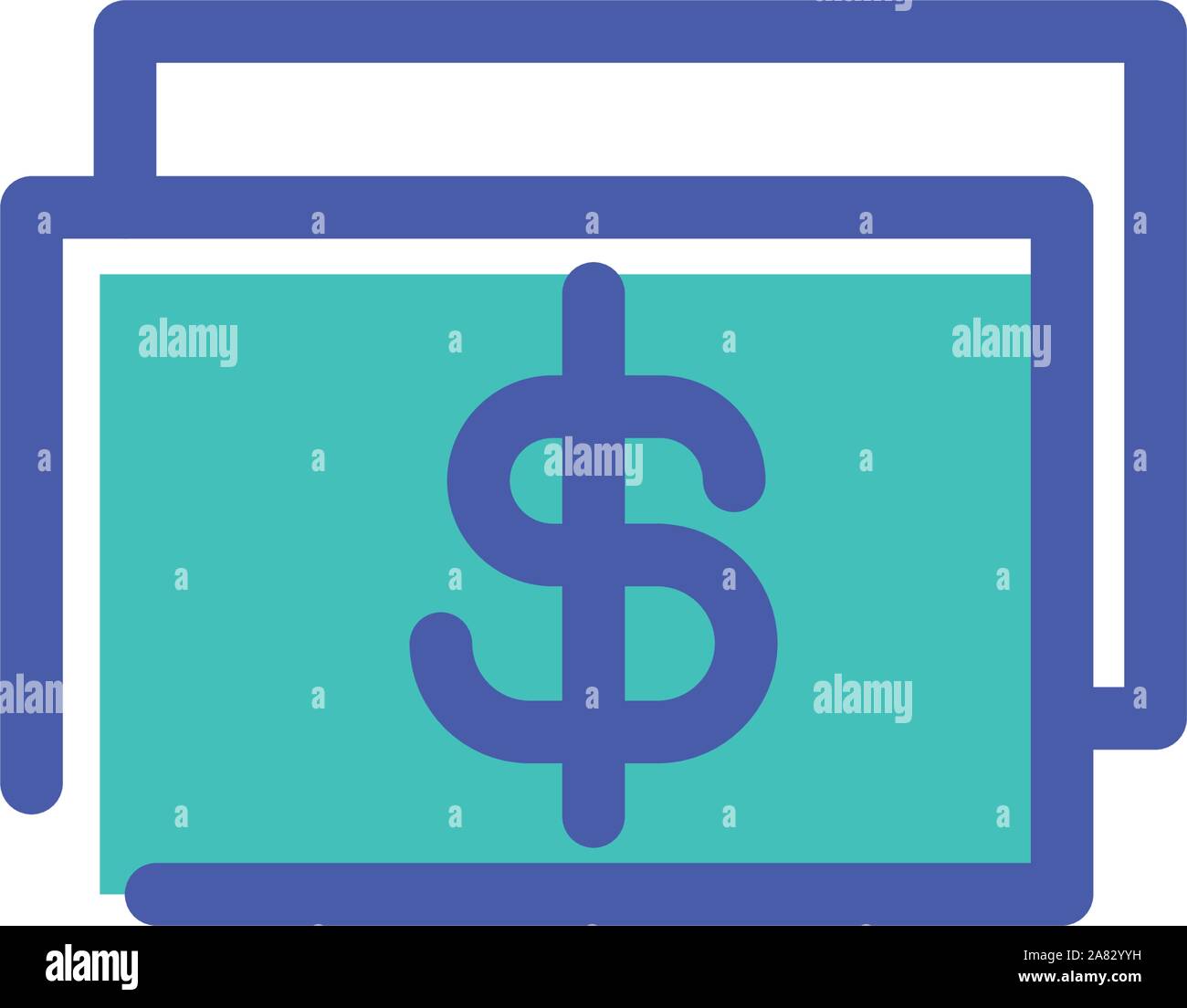 money with symbol dollar on white background vector illustration design ...
