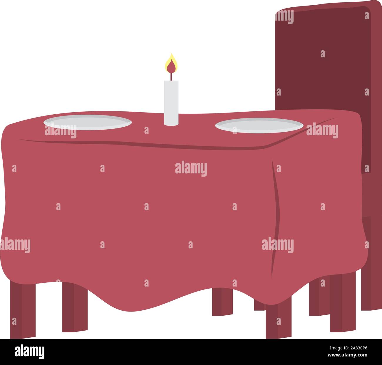 Fine dining table setting Cut Out Stock Images & Pictures - Alamy