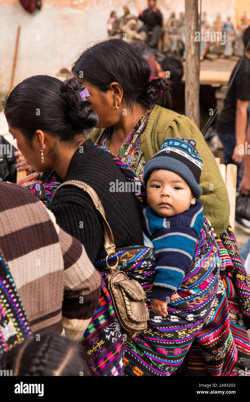 Maya indian women with a baby hi-res stock photography and images - Alamy