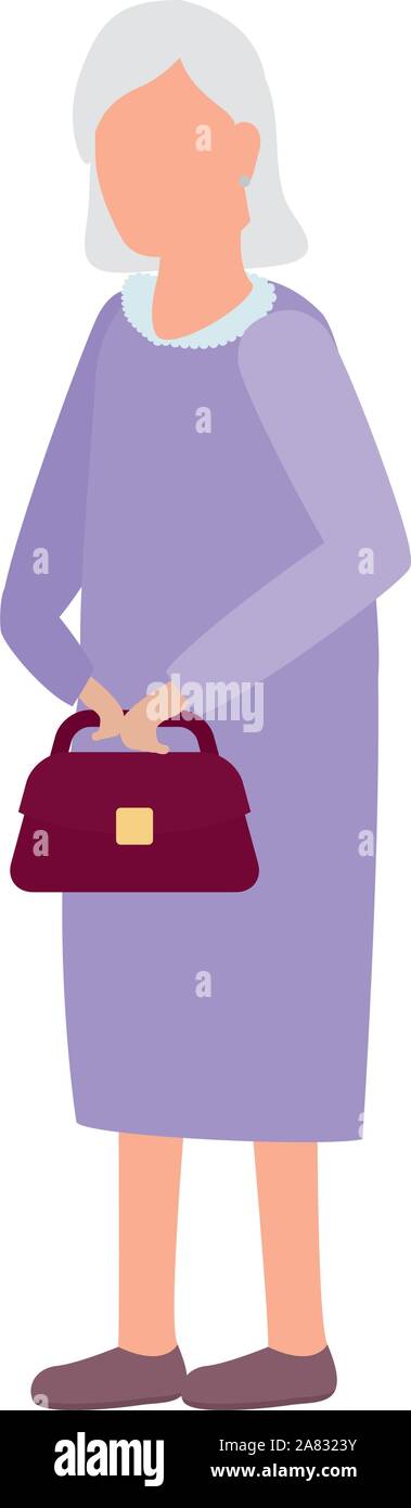 Mature woman cute funny Stock Vector Images - Alamy