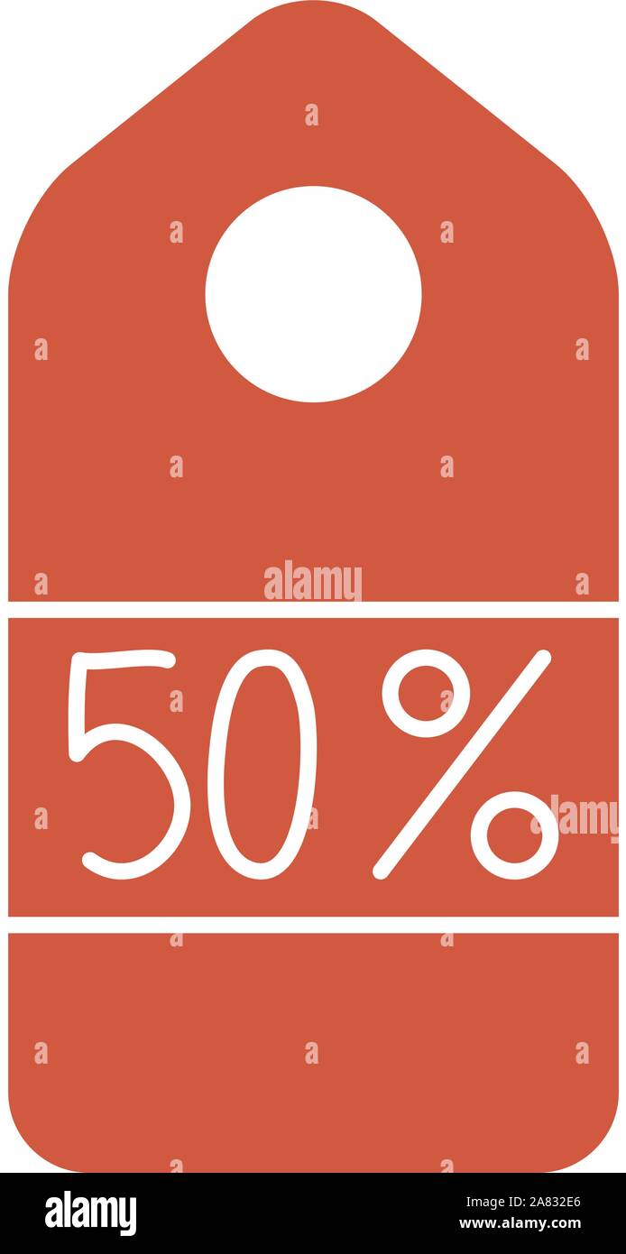 commercial tag hanging with 50 percent Stock Vector Image & Art - Alamy