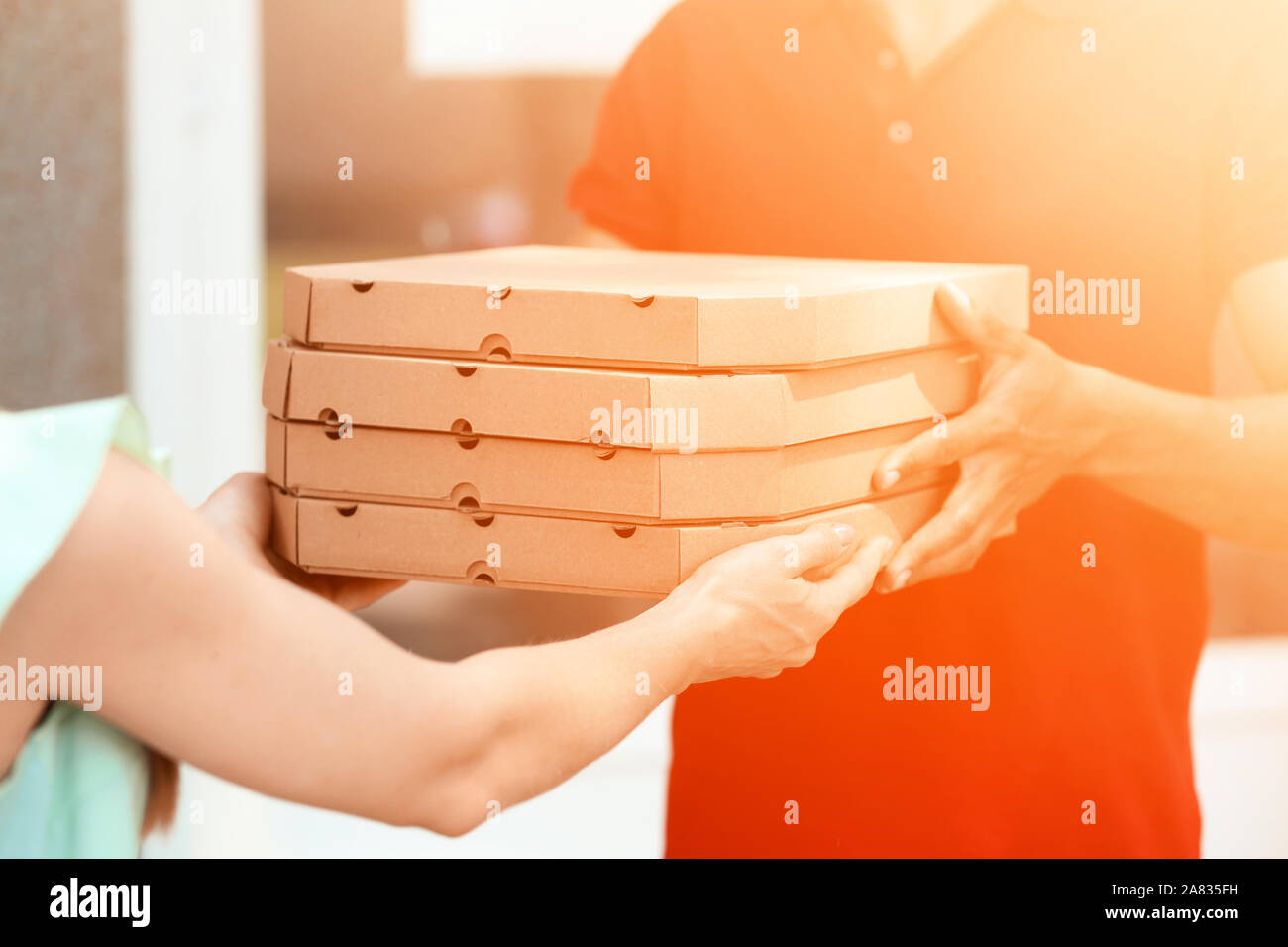 Taking boxes hi-res stock photography and images - Alamy