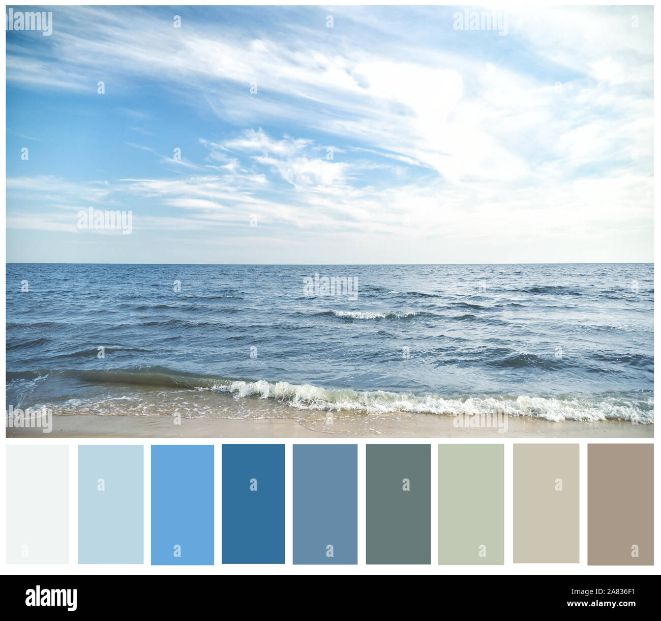 Beautiful colorful waves design Cut Out Stock Images & Pictures - Alamy