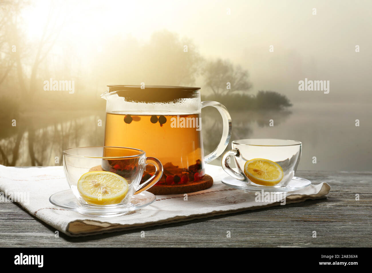 Pond traditional wooden tea hi-res stock photography and images - Alamy