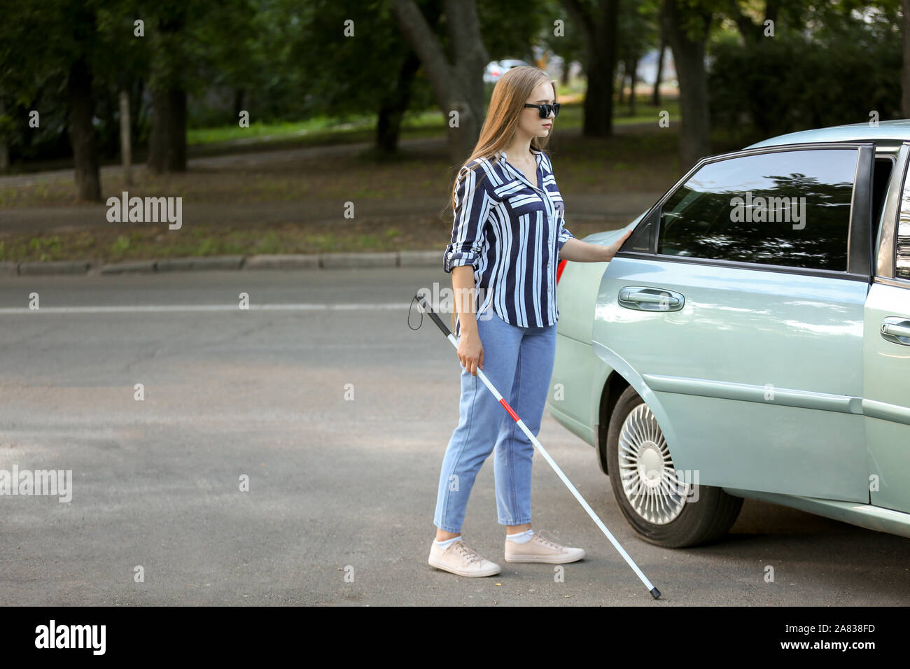 Blind person car hi-res stock photography and images - Alamy