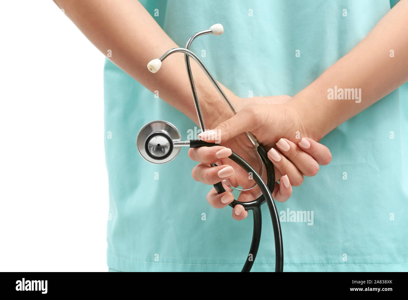 Nurse stethoscope lungs back hi-res stock photography and images - Alamy