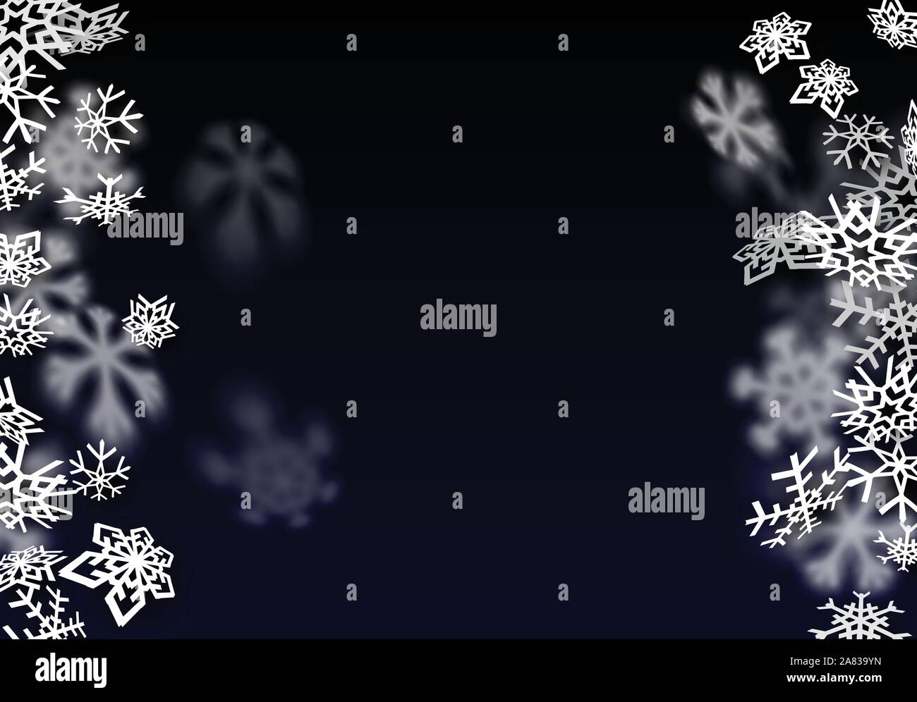 Falling snow big snowflakes Stock Vector Images - Alamy