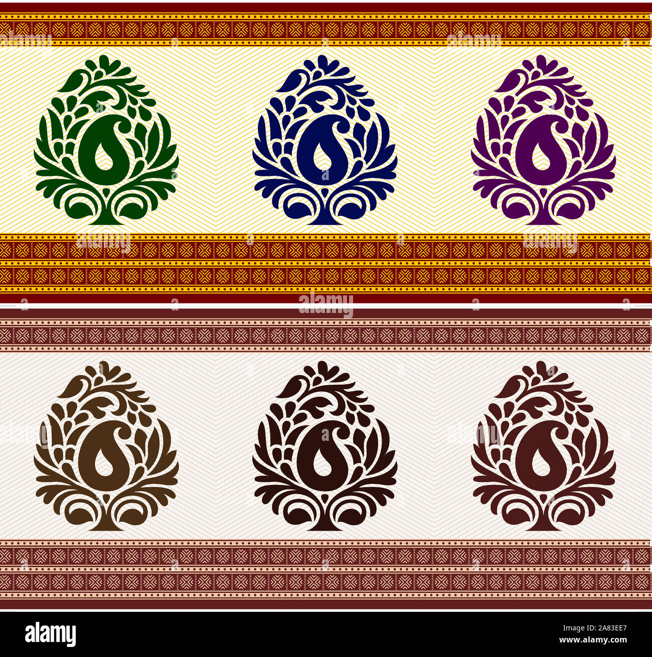 floral abstract border design background Stock Photo - Alamy