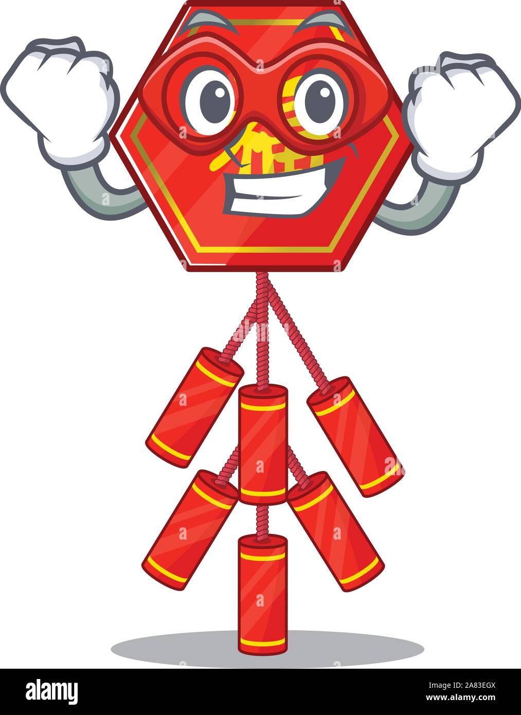 illustration character chinese firecracker super hero cartoon shape ...