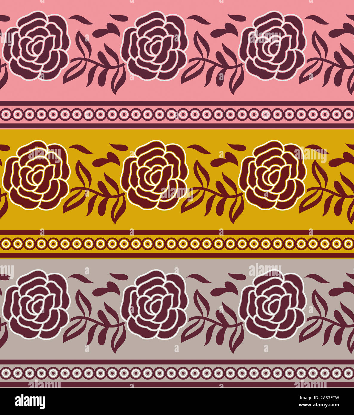 floral flower border design background Stock Photo - Alamy