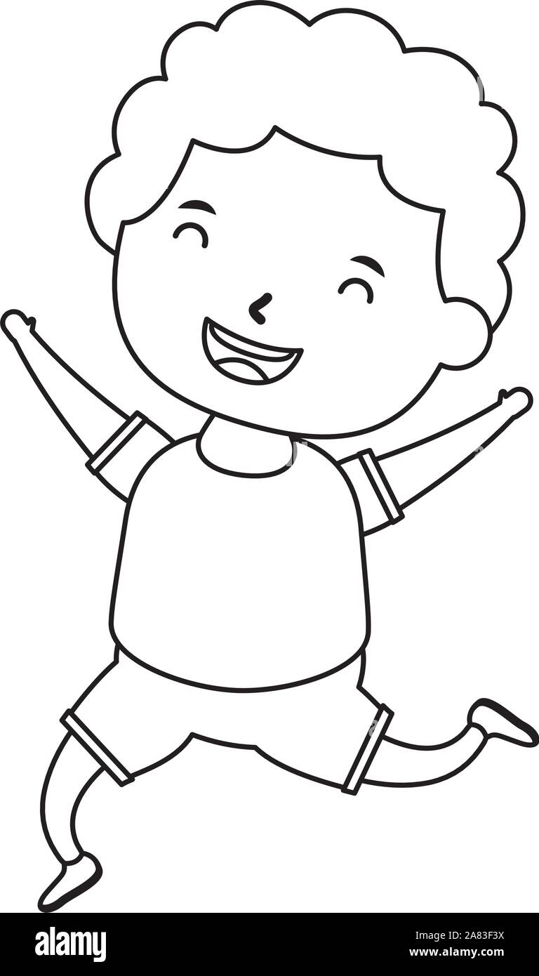 cute little boy comic character Stock Vector Image & Art - Alamy